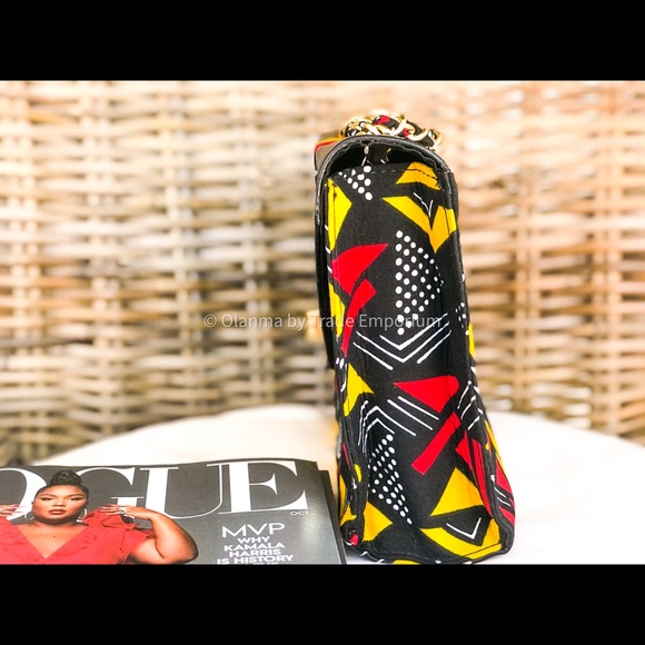 Olanma by TE | Bags | Onyinye Leather And Ankara African Print Mini Bag | Poshmark